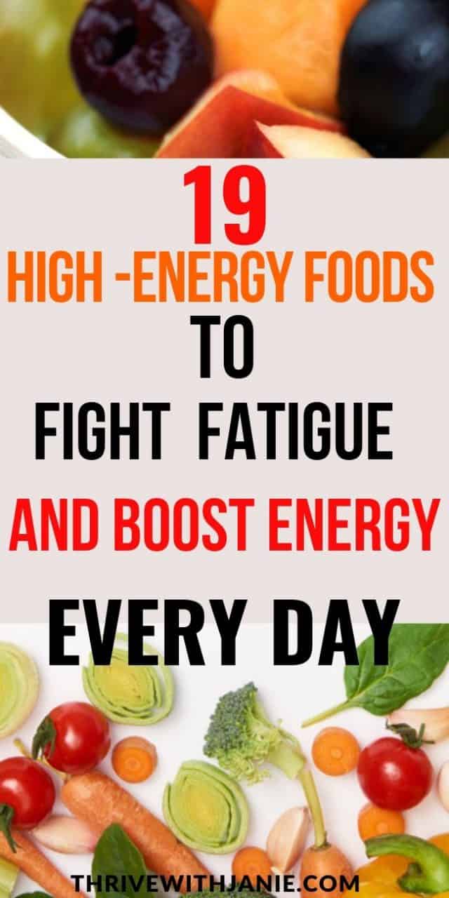 19 High Energy Foods To Boost Your Energy All Day Long - Thrive With Janie