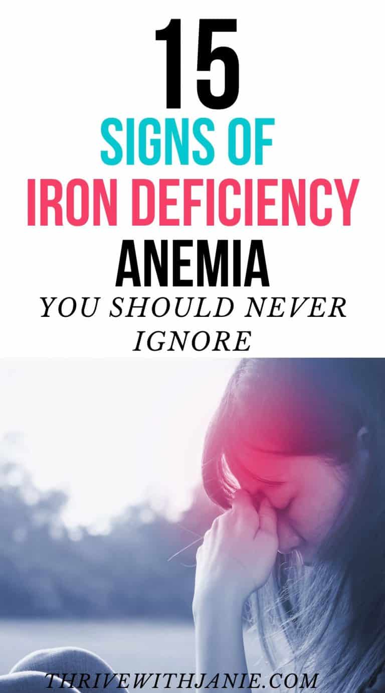 Signs Of Iron Deficiency Anemia You Should Never Ignore - Thrive With Janie