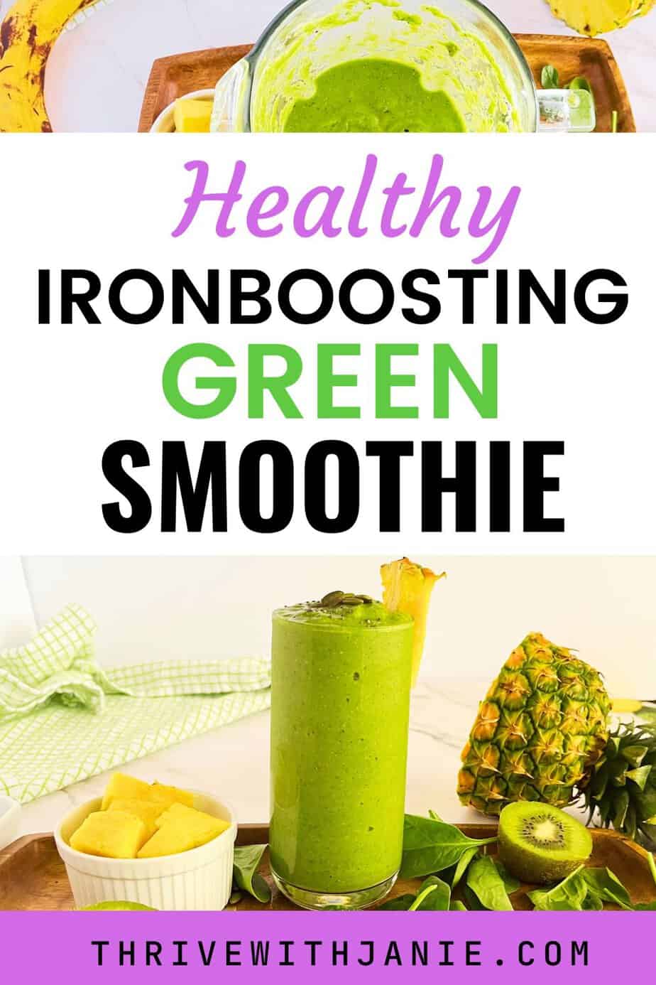 Iron Boosting Smoothie: Easy Healthy Iron Rich Green Smoothie - Thrive ...