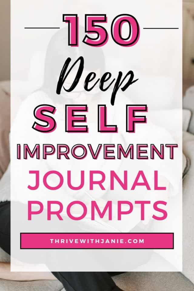 100 Self Improvement Journal Prompts To Be Your Best Self - Thrive With ...