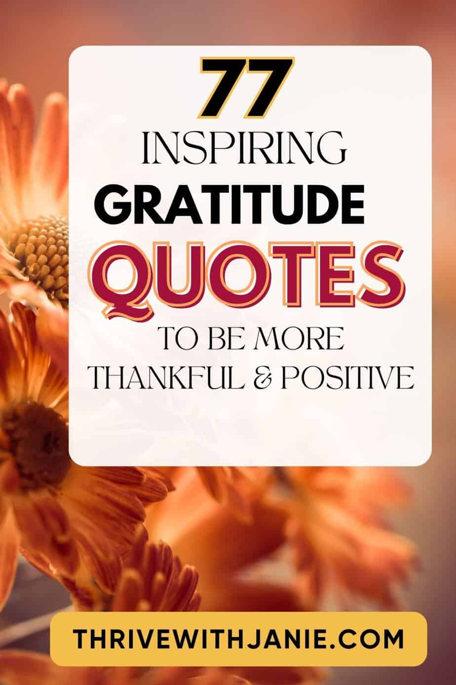 77 Inspiring Gratitude Quotes(Become More Thankful And Transform Your ...