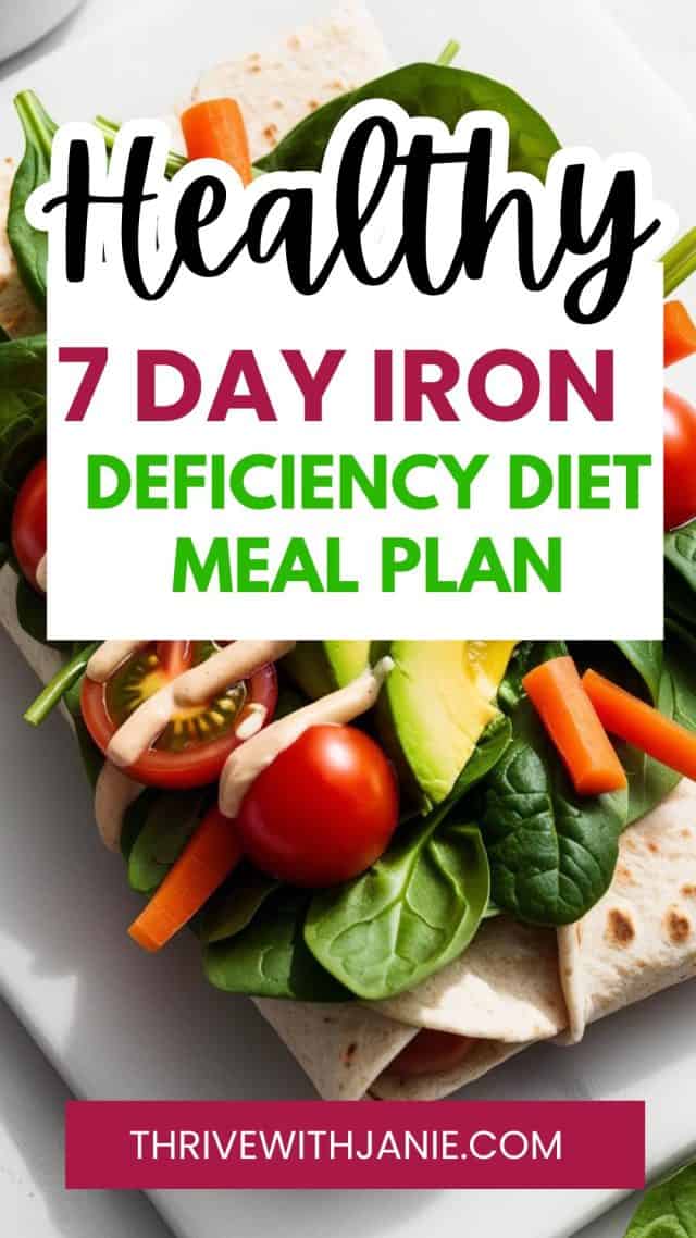 7 Day Iron Deficiency Diet Plan-(Boost Iron & Energy Levels) - Thrive ...