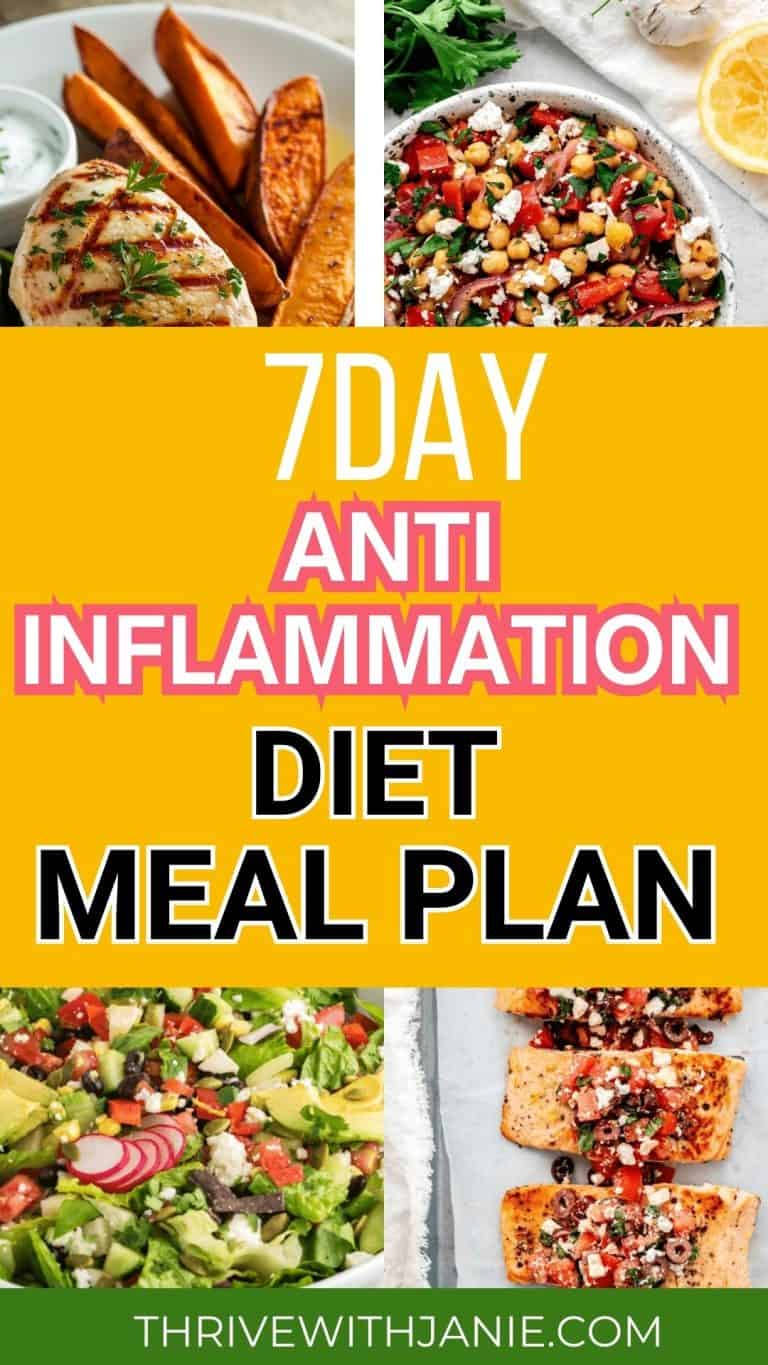 Easy 7Day Anti Inflammatory Diet Meal Plan - Thrive With Janie