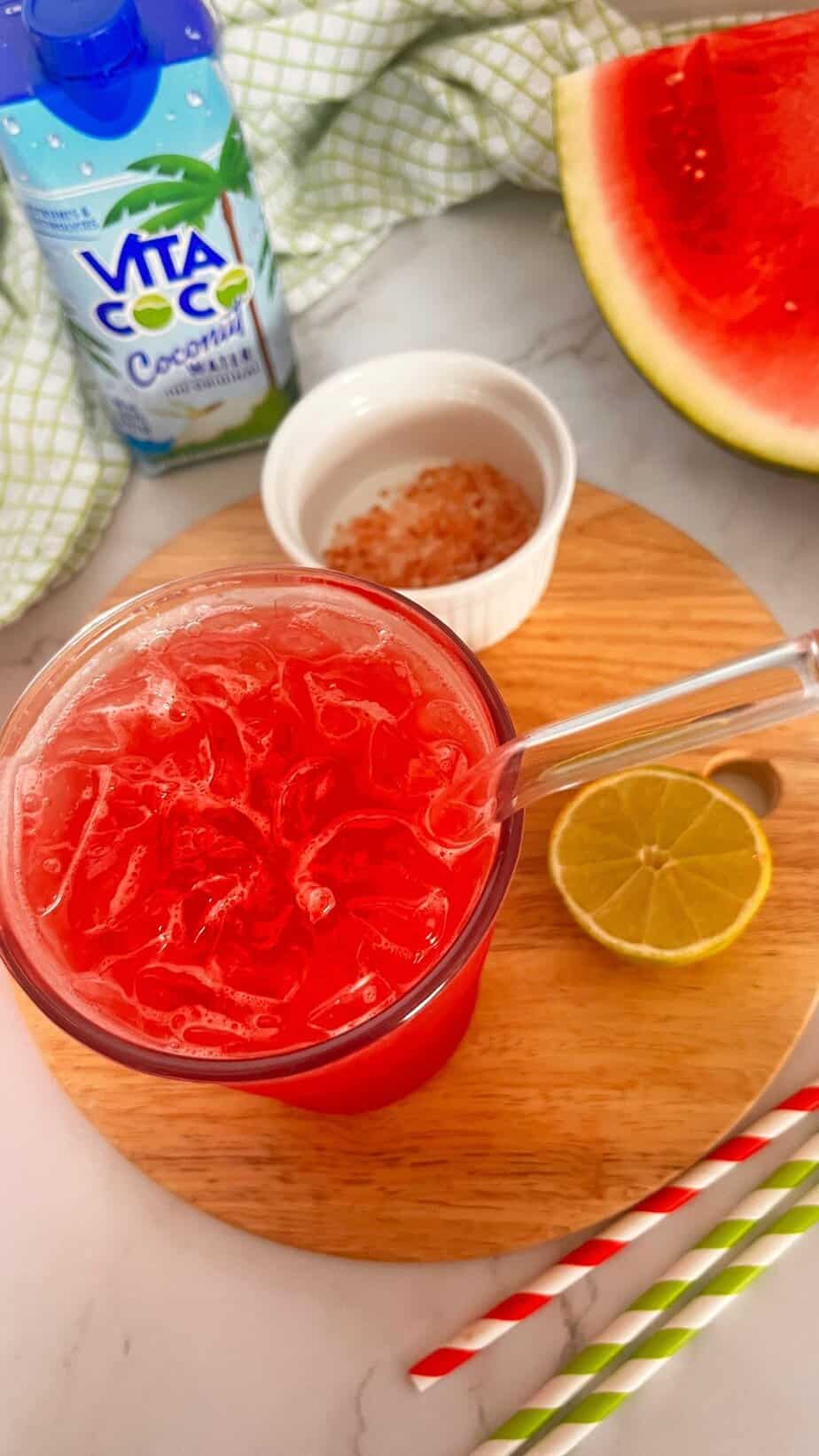 Watermelon Electrolyte Drink (Easy Homemade Gatorade) - Thrive With Janie
