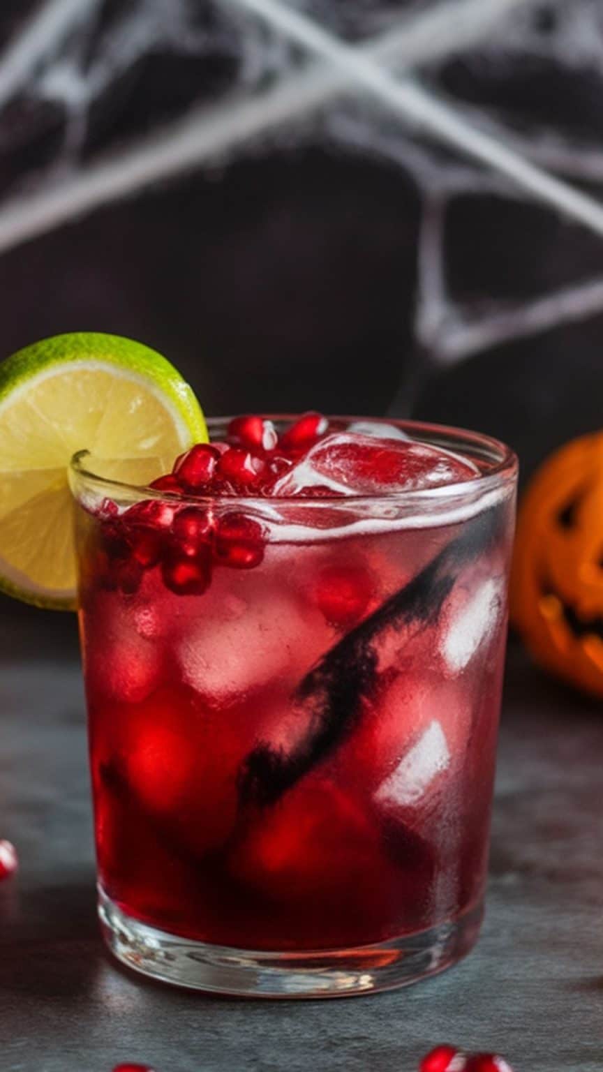 Easy Vampire Venom Pomegranate Mocktail Recipe(Spooky Fun) - Thrive ...