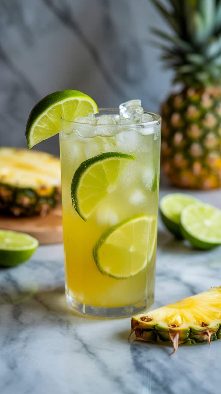 Pineapple Cortisol Mocktail (Easy & Refreshing Stress Relief Drink ...